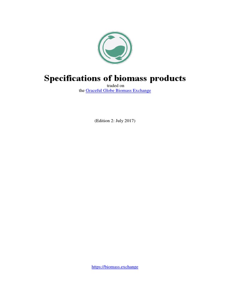 Biomass - Products Wood Pellet Specification | PDF | Charcoal | Lumber