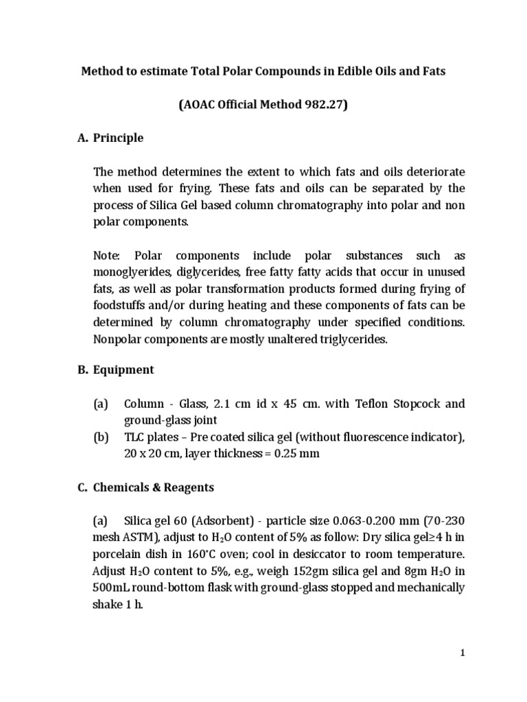 Edible Oils and Fats | PDF | Thin Layer Chromatography | Chromatography