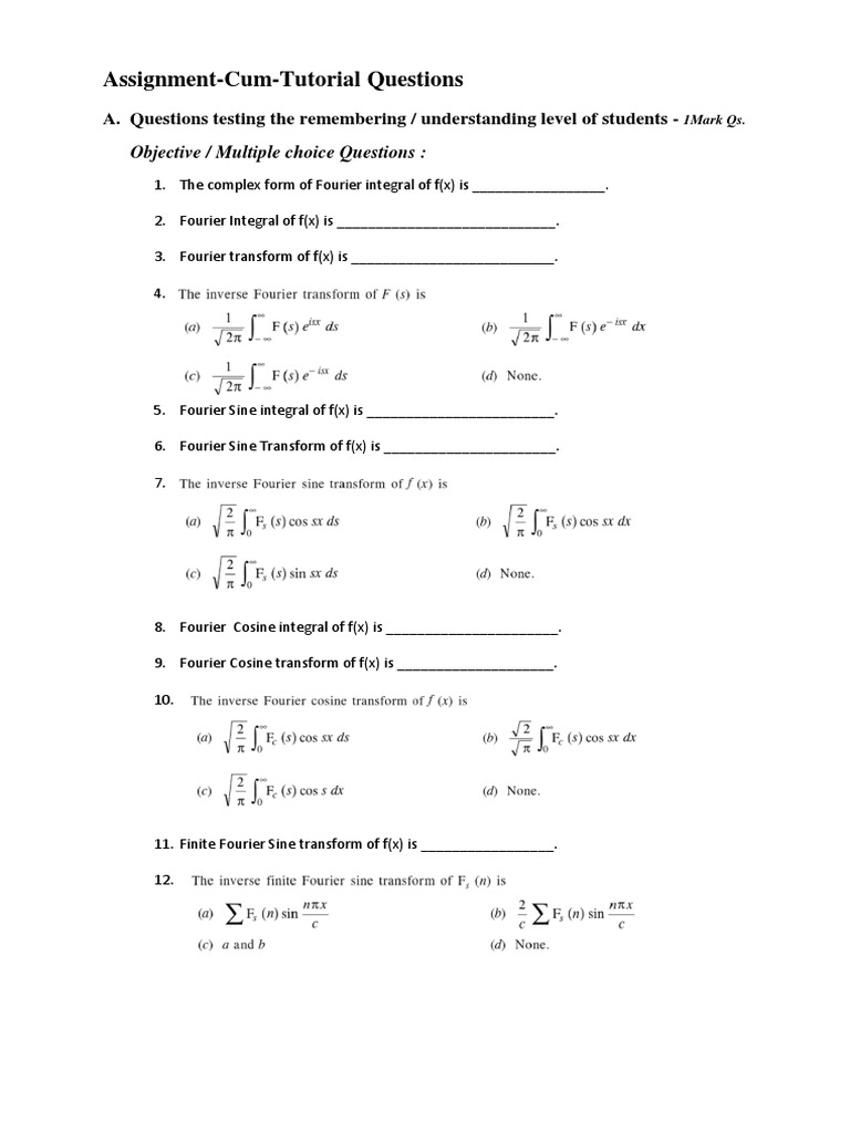 Fourier Transform | PDF | Trigonometric Functions | Sine