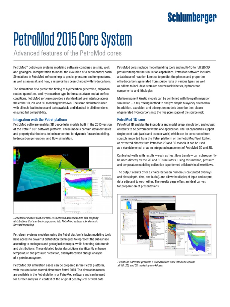 15 Is 28681 Ps PetroMod Cores FINAL | PDF | 3 D Modeling | Simulation