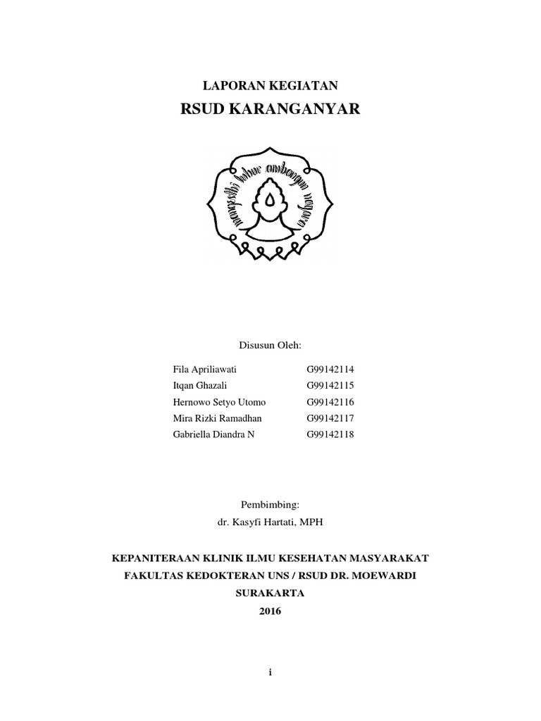 Halaman Awal Laporan Puskesmas | PDF