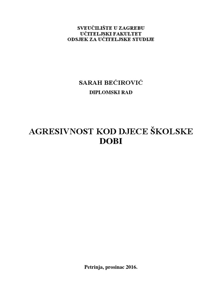 Becirovic Sarah Ufzg 2016 Integ Sveuc | PDF