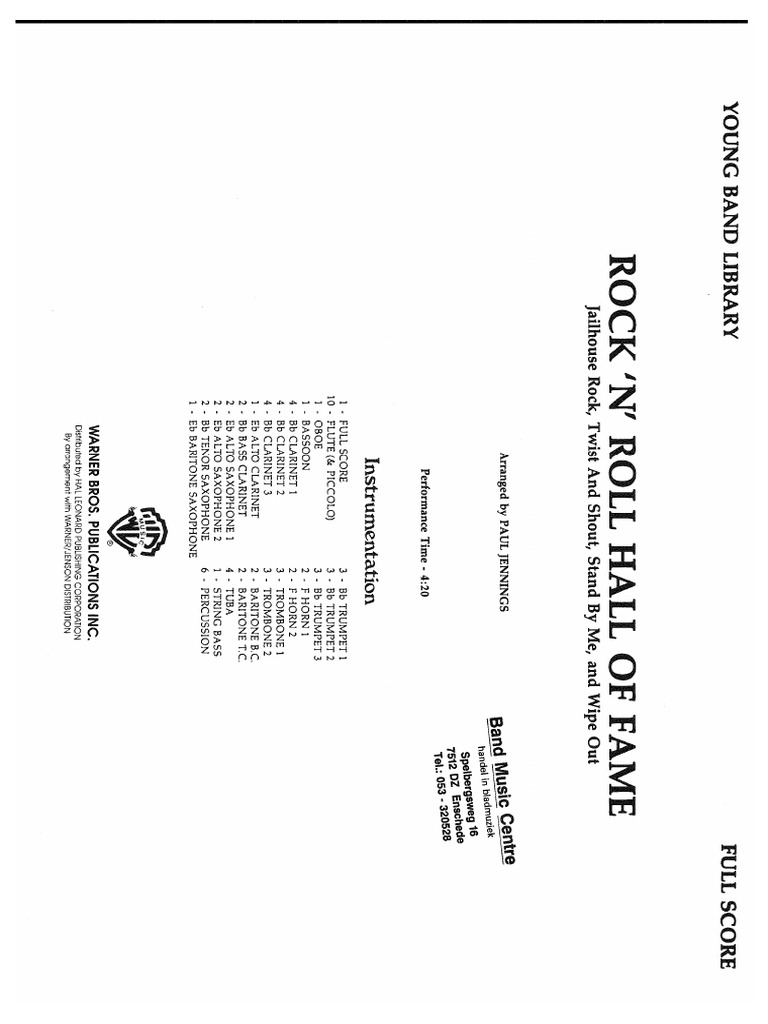 Rock 'N' Roll Hall of Fame (Guión) | PDF