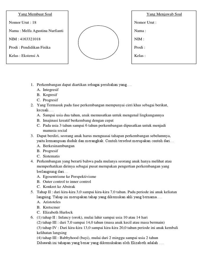 Soal PPD Melfa | PDF