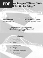RCC T-Beam Bridge Design Comparison | PDF | Strength Of Materials ...