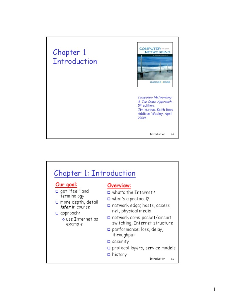 Chapter1 Introduction PDF | PDF | Packet Switching | Computer Network Chapter1 Introduction PDF | PDF | Packet Switching | Computer Network
