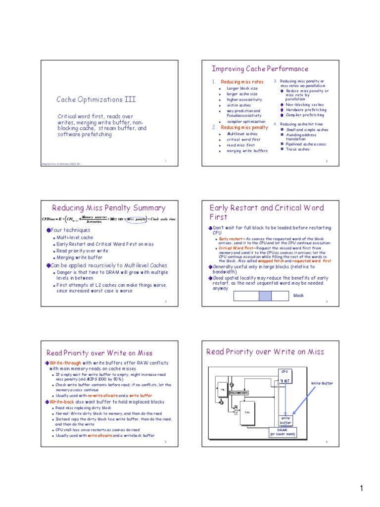 Lecture16 PDF | PDF | Cpu Cache | Cache (Computing)