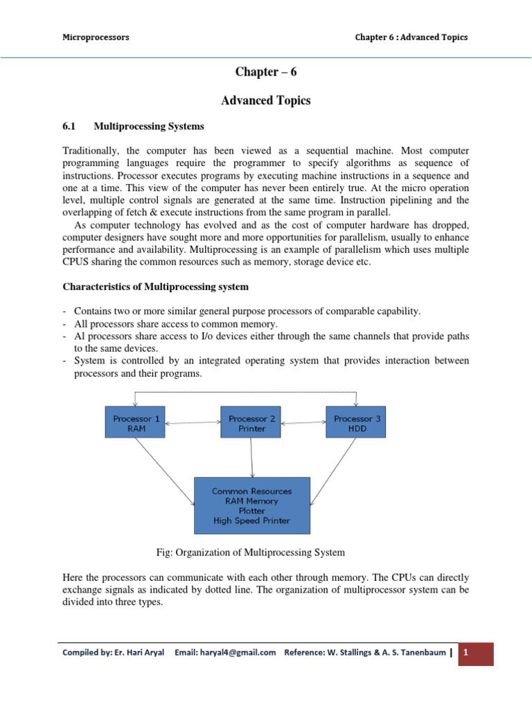 Chapter 6 Advanced Topics | PDF | Parallel Computing | Central Processing Unit