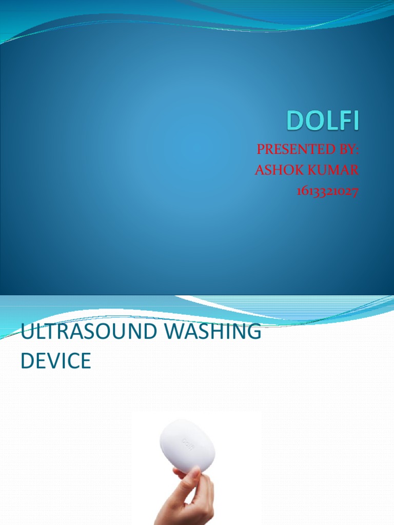 DOLFI | PDF | Ultrasound | Washing Machine