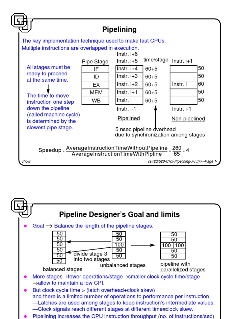 Pipelining PDF | PDF | Electronic Engineering | Central Processing Unit