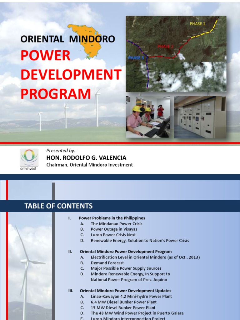 OrMin Devt Program Revised June 2014 PDF | PDF | Energy Development | Electrical Substation
