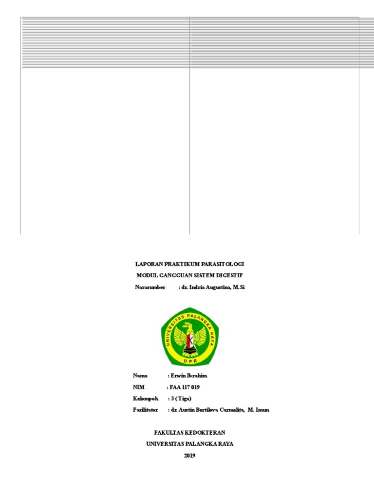 Format Laprak Parasit | PDF