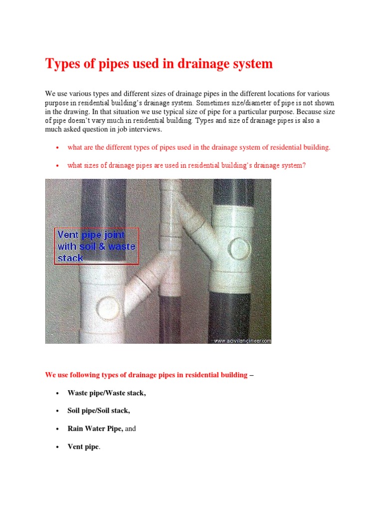 Plumbing Drainage Notes | PDF | Plumbing | Soldering