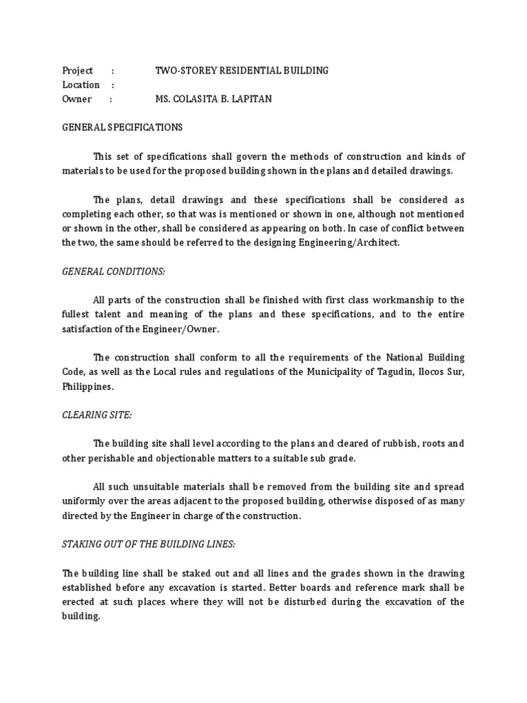 Specification | PDF | Construction Aggregate | Concrete