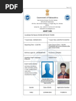 MS-CIT Hall Ticket | PDF | Identity Document | Driver's License