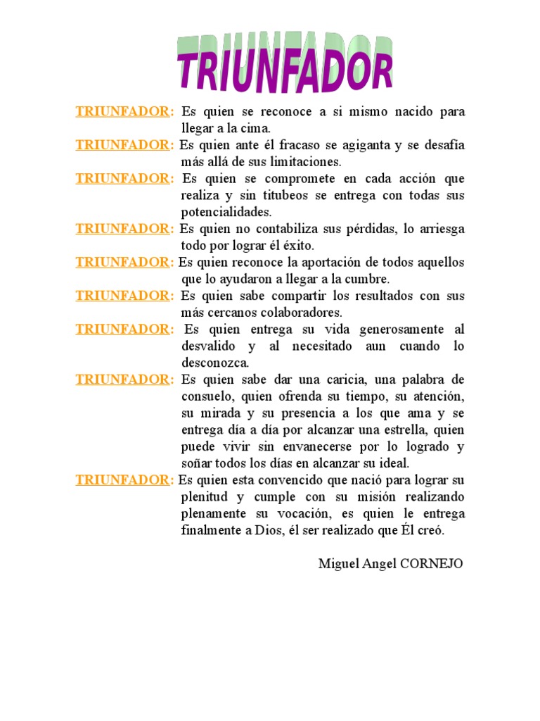 TRIUNFADOR | PDF