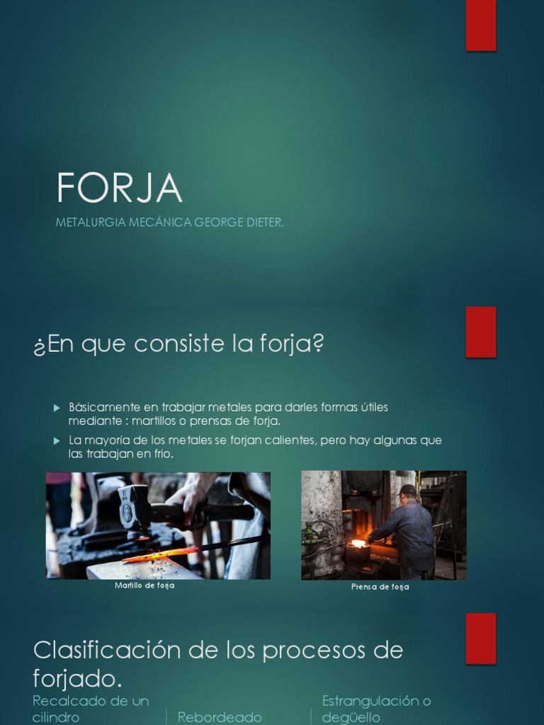 Procesos y Equipos de Forja | PDF | Forjar | Ciencia de los materiales