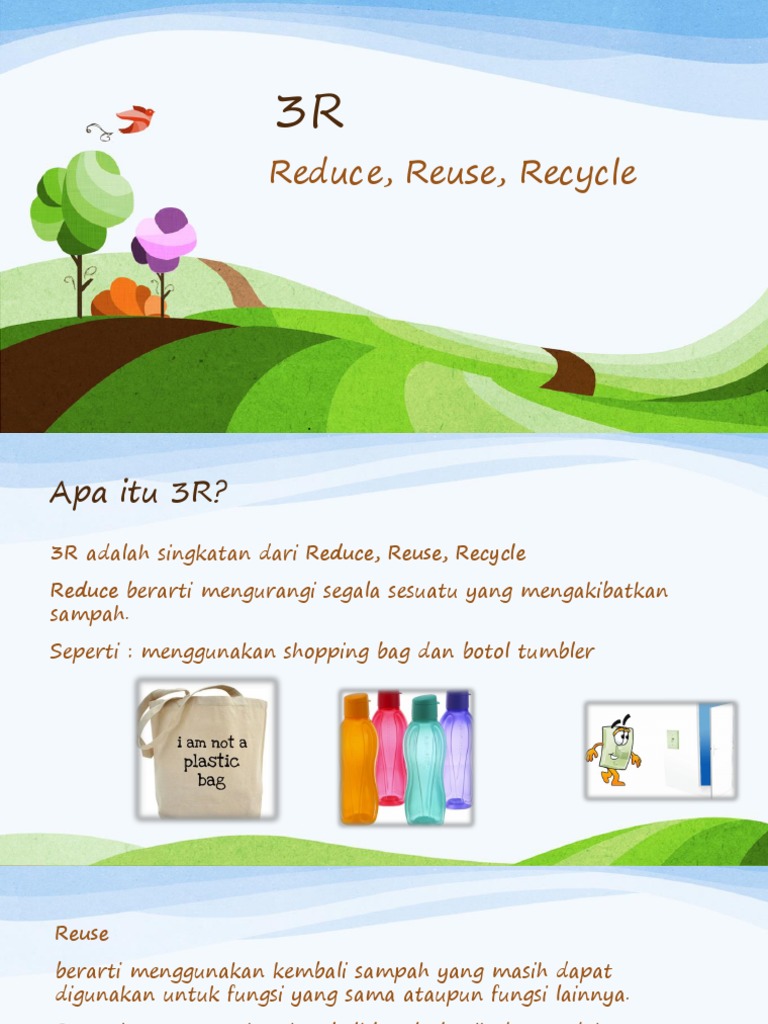 Manfaat dan Pengertian 3R dalam Sampah | PDF
