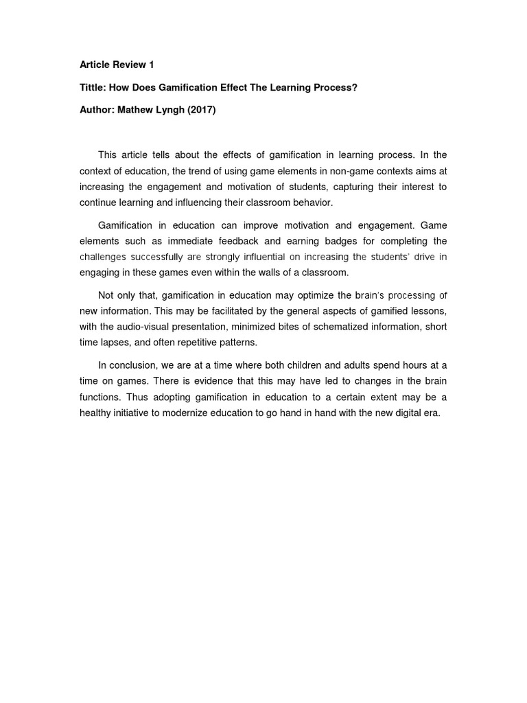 Article Review | PDF | Motivation | Motivational