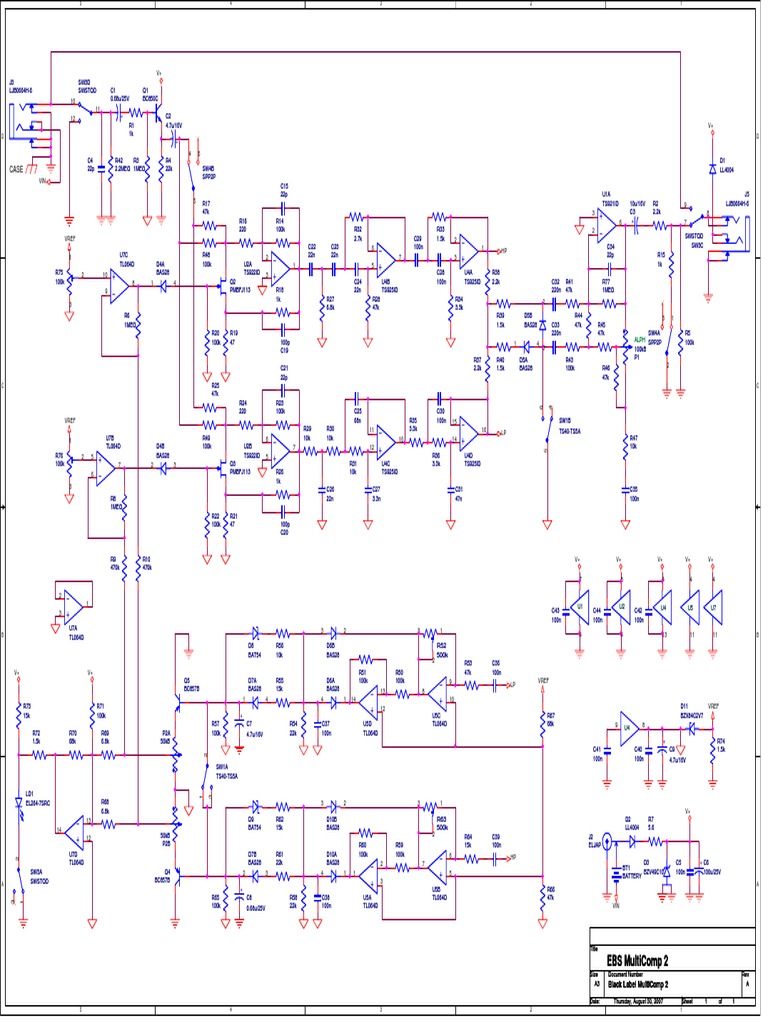 EBS MultiComp 2 Schematic | PDF