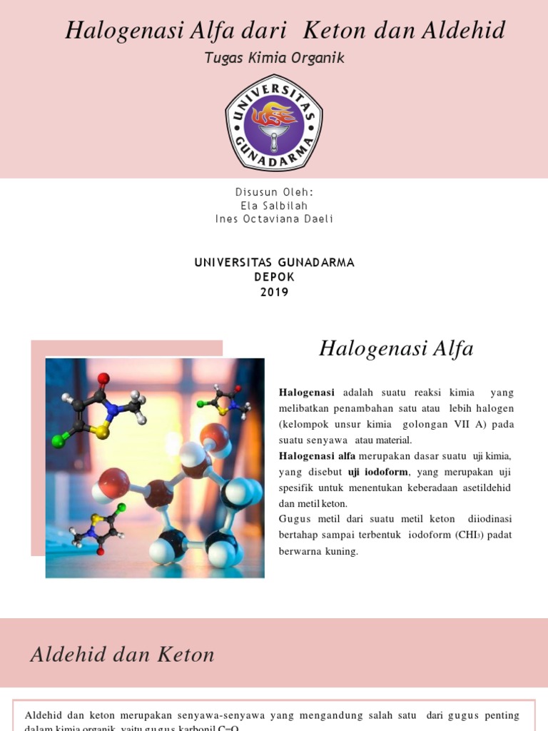 Halogenasi Alfa Dari Keton Dan Aldehid | PDF