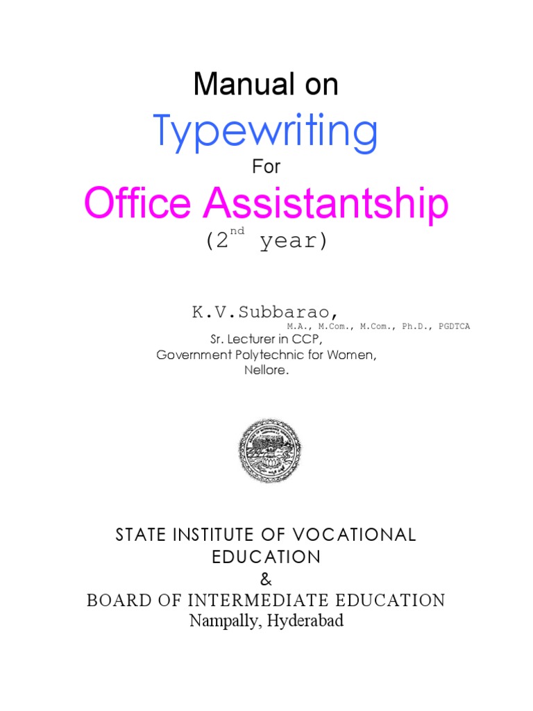 Typewriting: Office Assistantship | Download Free PDF | Balance Sheet ...