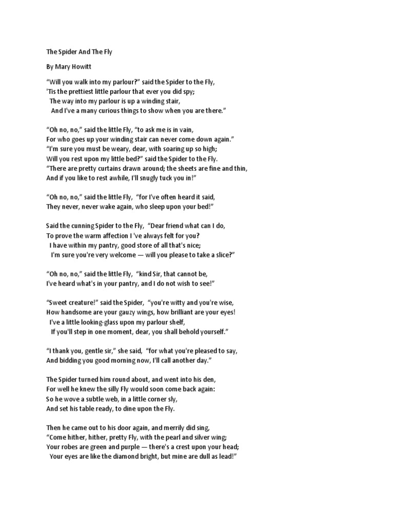 The Cunning Spider Lures the Naive Fly into its Trap through Flattery ...