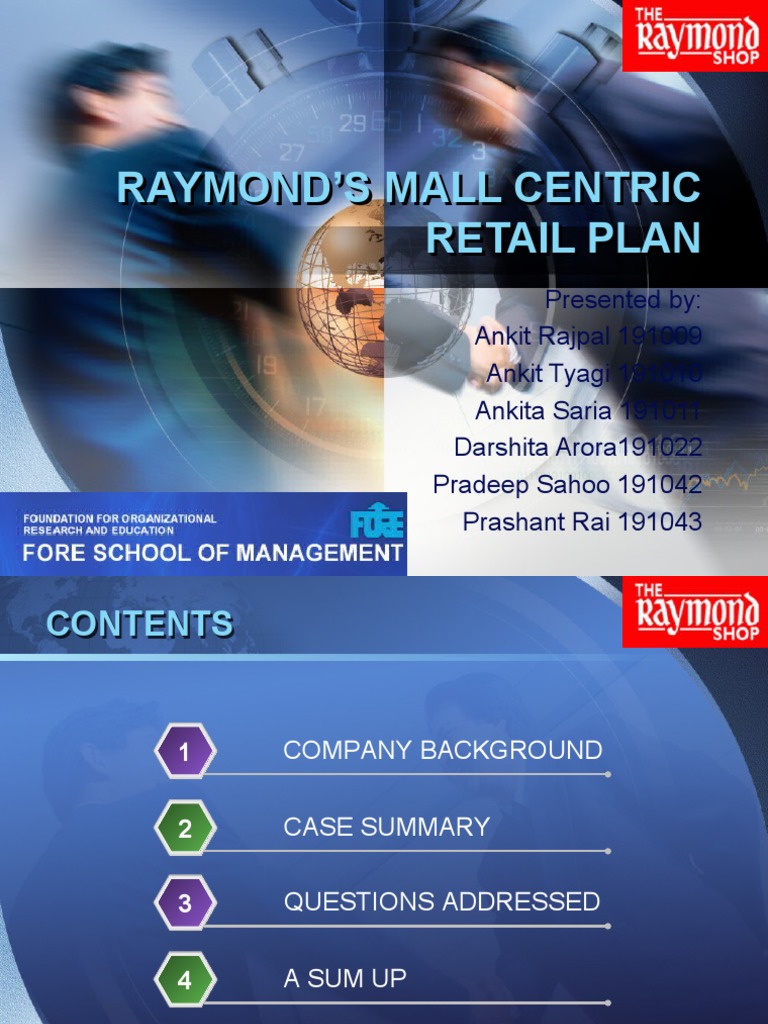 Raymond's Mall-Centric Retail Strategy | PDF | Business | Retail