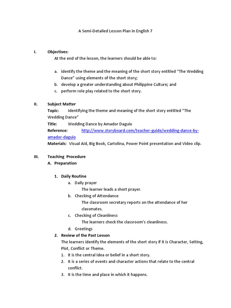 Wedding Dance | PDF | Lesson Plan | Teaching