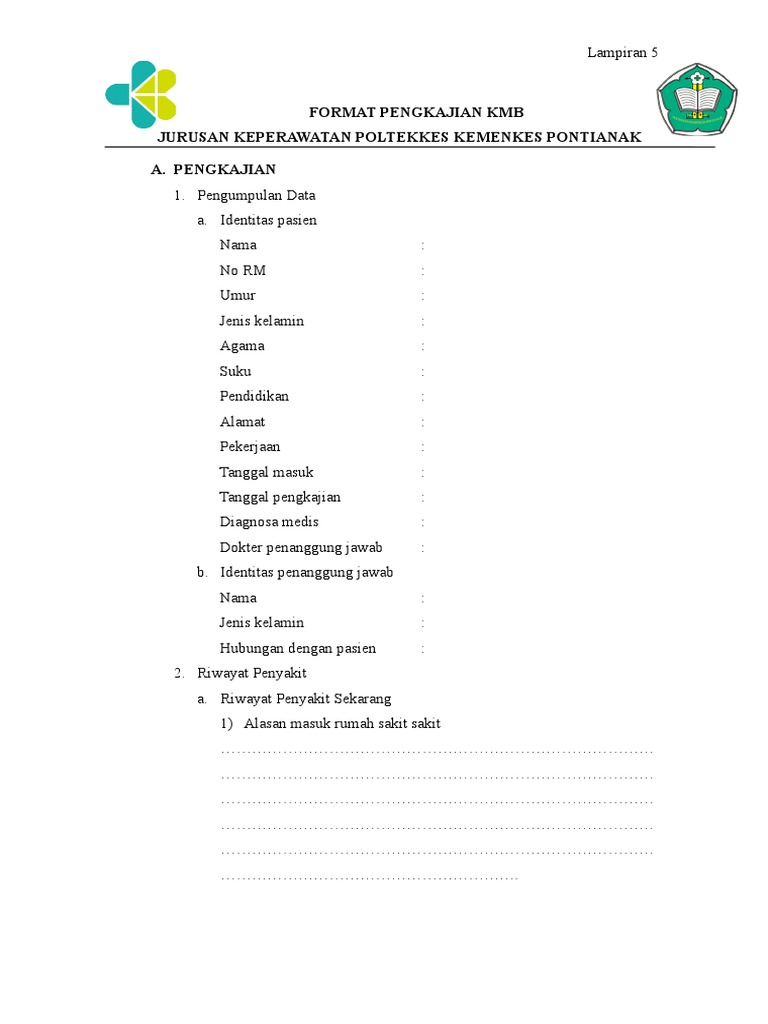 Format Pengkajian Asuhan Keperawatan | PDF