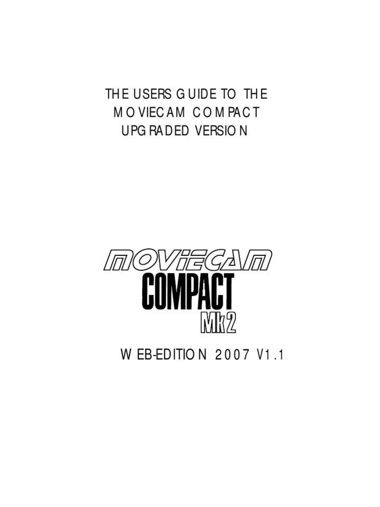 Moviecam Compact Mk2 | PDF | Camera | Electrical Connector