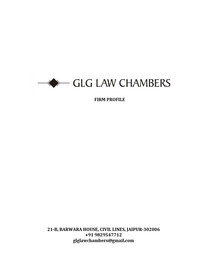 GLG Law Chambers: Firm Overview | PDF | Advocate | Arbitration