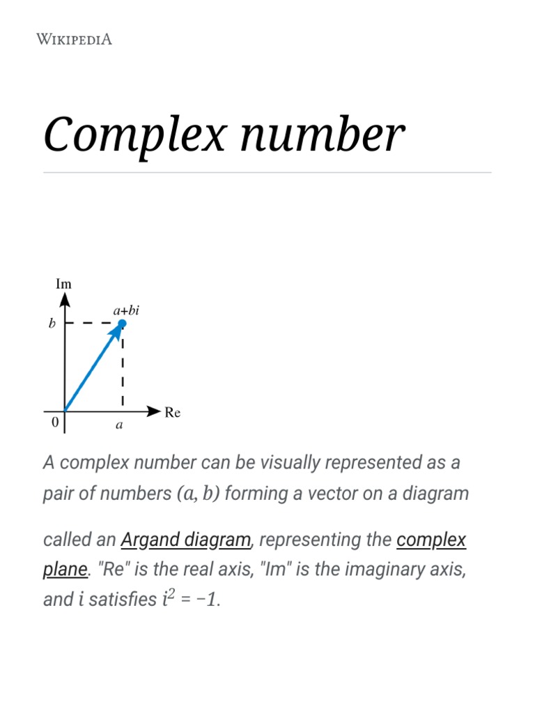 Understanding Complex Numbers and the Argand Plane | PDF | Complex ...