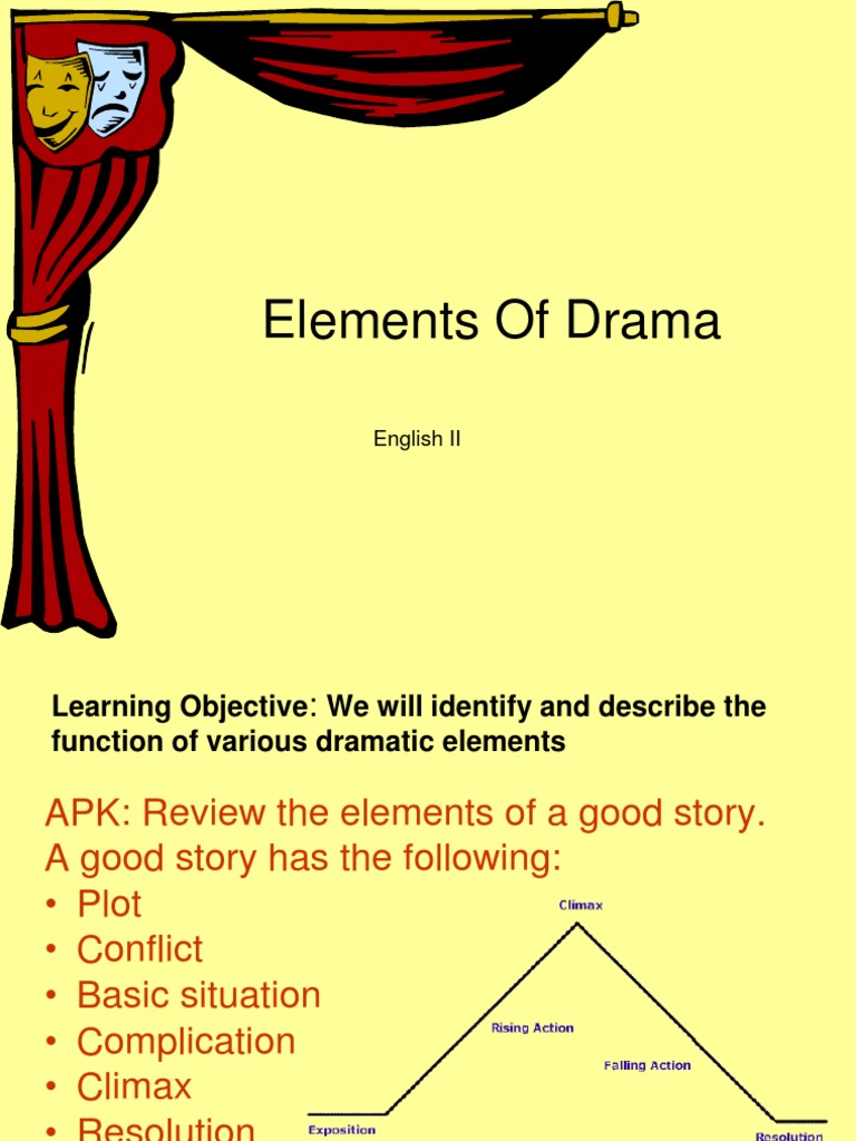 Elements of Drama Theatre | PDF | Plot (Narrative) | Tragedy
