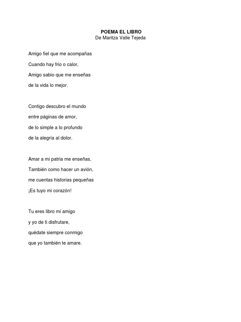 Poema El Libro | PDF