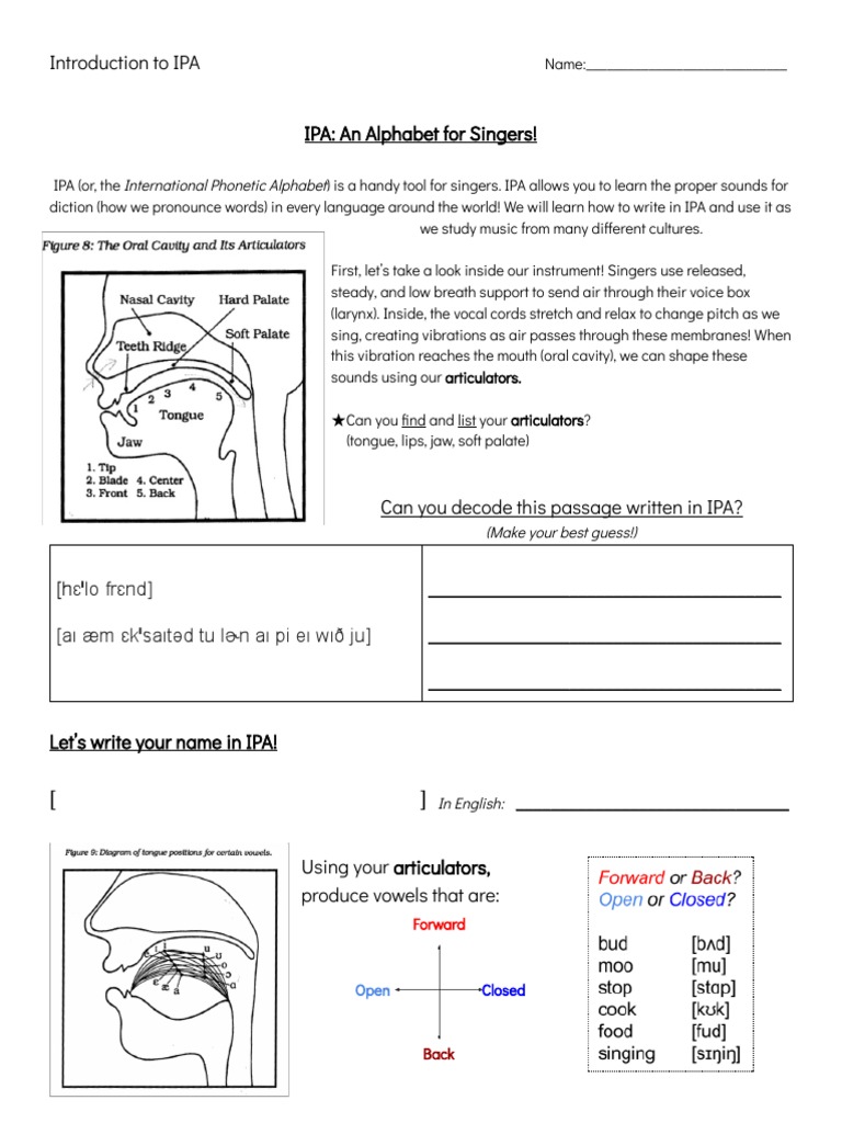IPA Workbook | PDF | Stress (Linguistics) | Phonetics