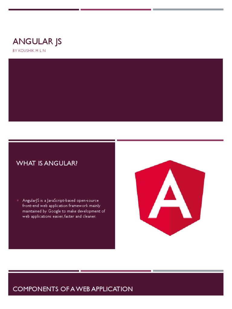 AngularJS Framework Overview and Setup | PDF