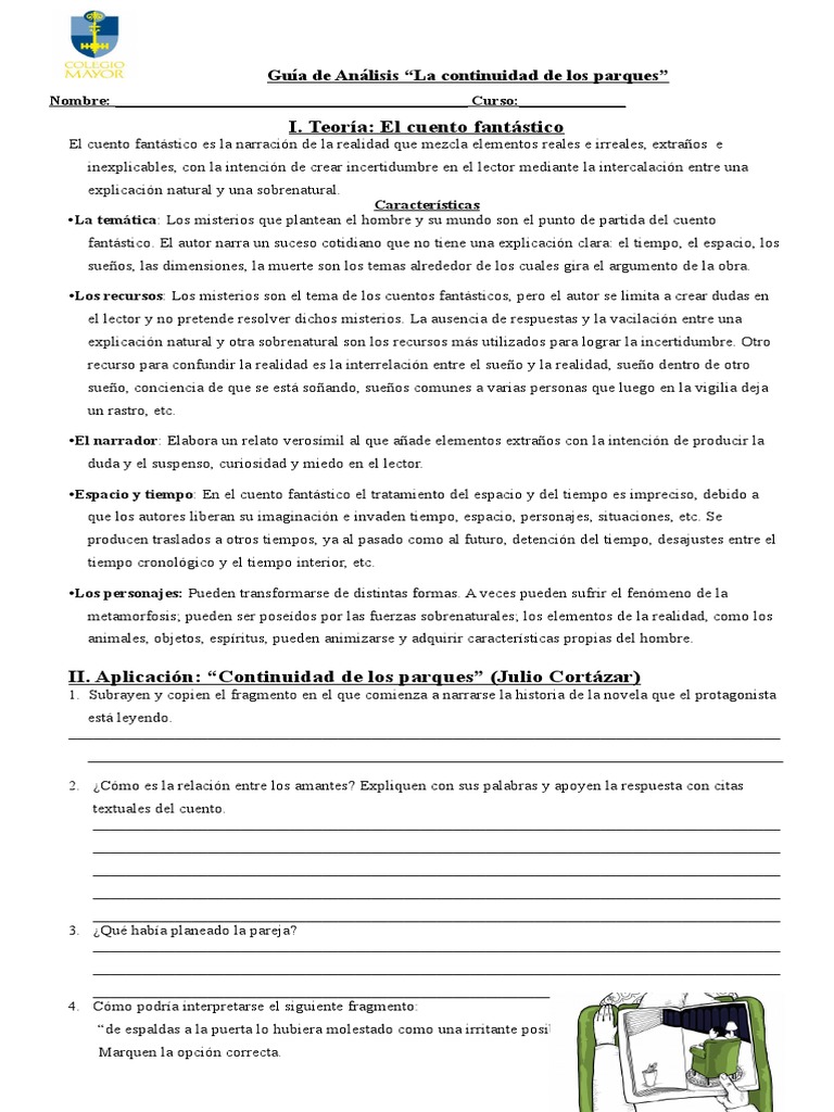 Análisis de "Continuidad de los parques" | PDF | Fantasía | Cuentos