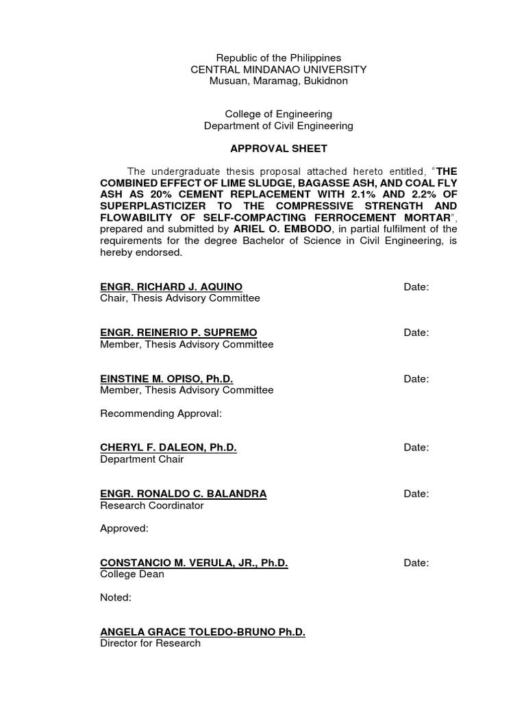 Approval Sheet Finaleessst | PDF | Thesis | Doctor Of Philosophy