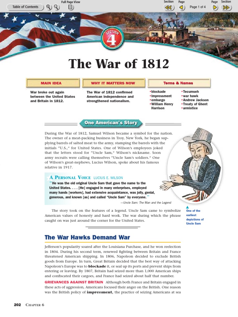 The Origins and Causes of the War of 1812: Grievances Against Britain ...