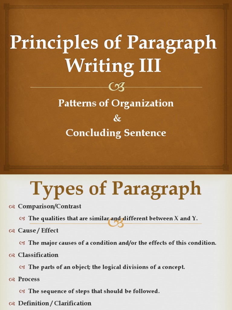 Principles of Paragraph Writing III | PDF | Cognition | Cognitive Science