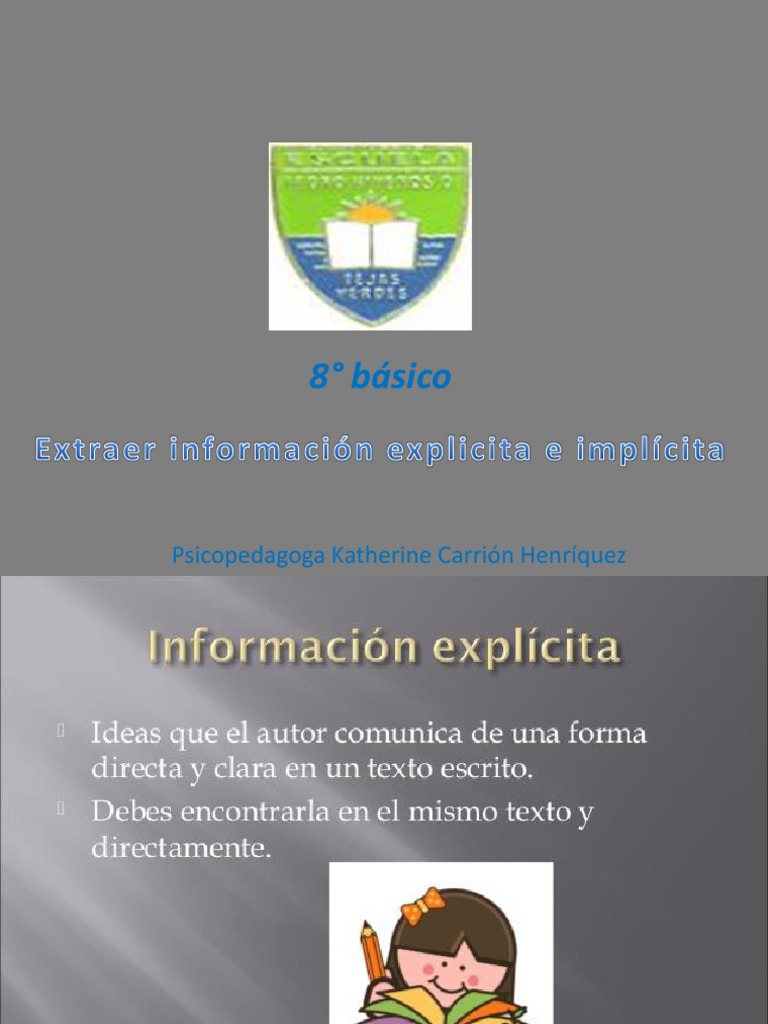 Información Explicita e Implicita | PDF