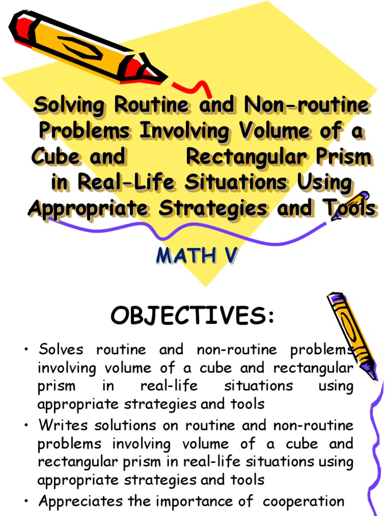 COT Math5 PPT | PDF | Volume | Cognition