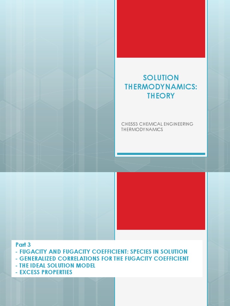 Thermodynamic of Solution | PDF | Phases Of Matter | Mathematical Physics