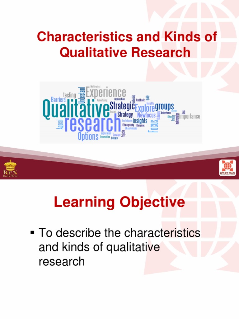 4 Characteristics and Kinds of Qualitative Research | PDF | Qualitative ...