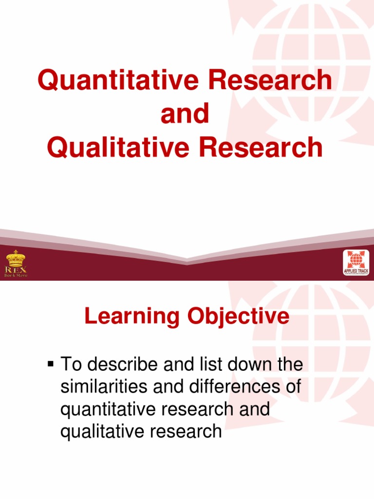 3 Quantitative Research and Qualitative Research | PDF | Quantitative ...