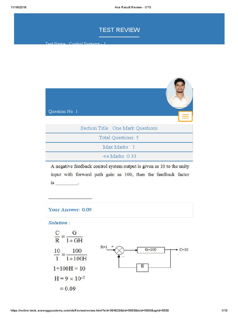 Control System Test Series1 | PDF | Computing | Business