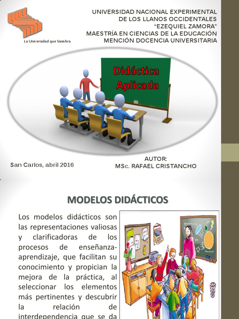 MODELOS DIDACTICOS | Maestros | Aprendizaje