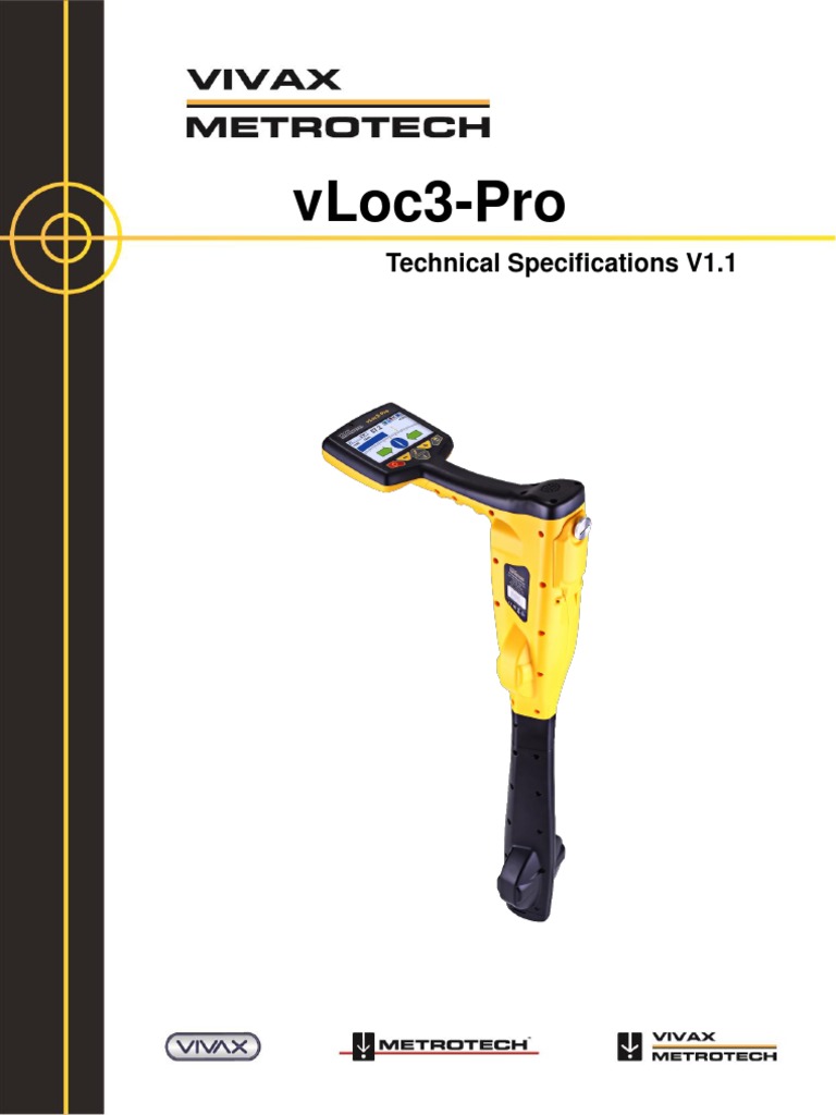 VLoc3 Pro Technical Specifications VXMT MSP | PDF | Rechargeable ...