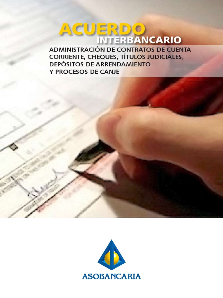 Acuerdo Interbancario | PDF | Cheque | Bancos